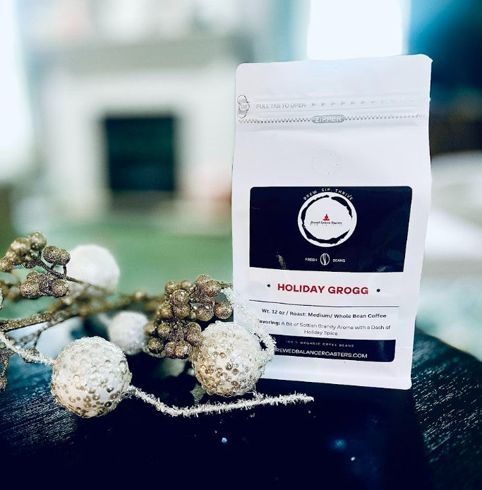 Holiday Grog Flavored Coffee 12 oz. – Brewed Balance Roasters